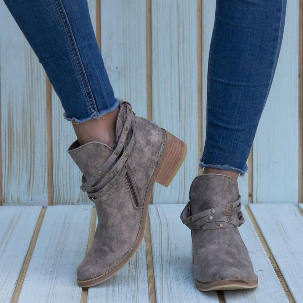 Botín Correas Taupe – Milah